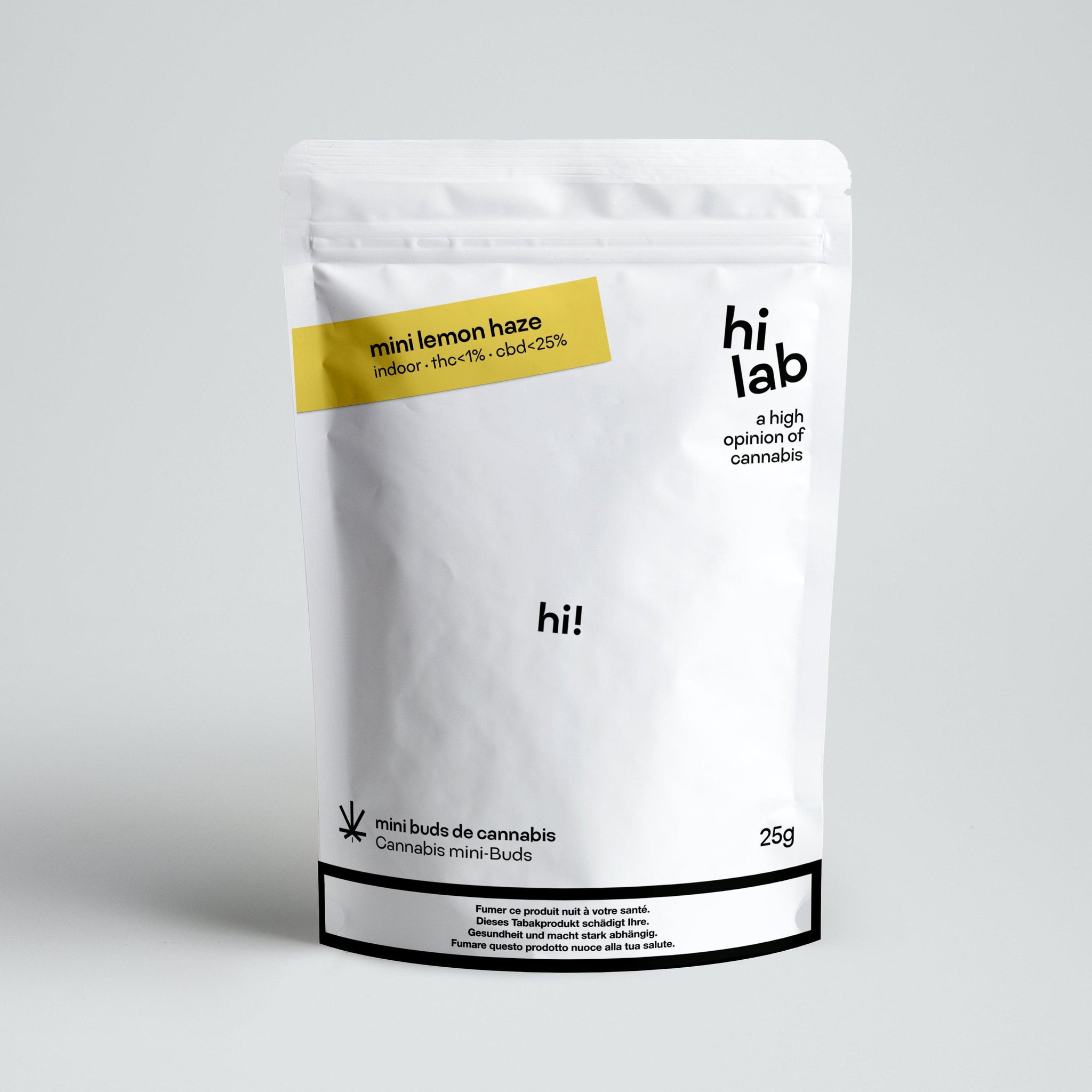 lemon haze - mini buds - indoor premium cbd - swiss made - hilab®